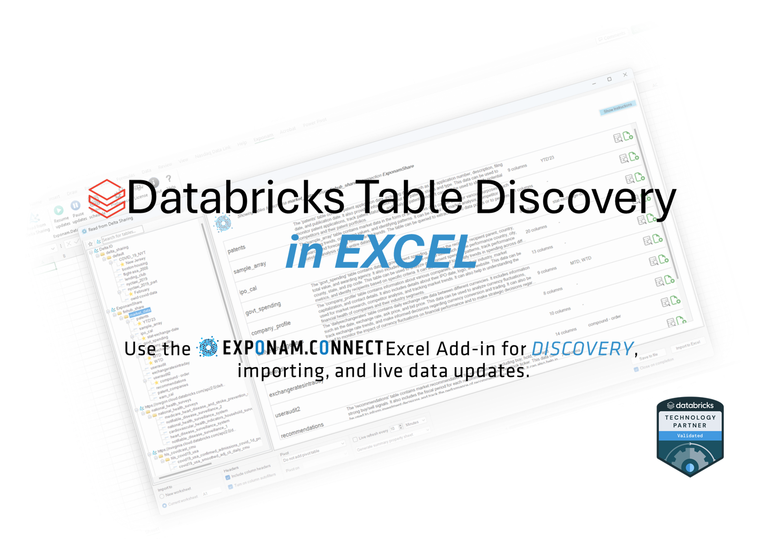 Table Discovery in Excel | Exponam | Share and Explore Data Table Discovery in Excel | Exponam | Share and Explore Data